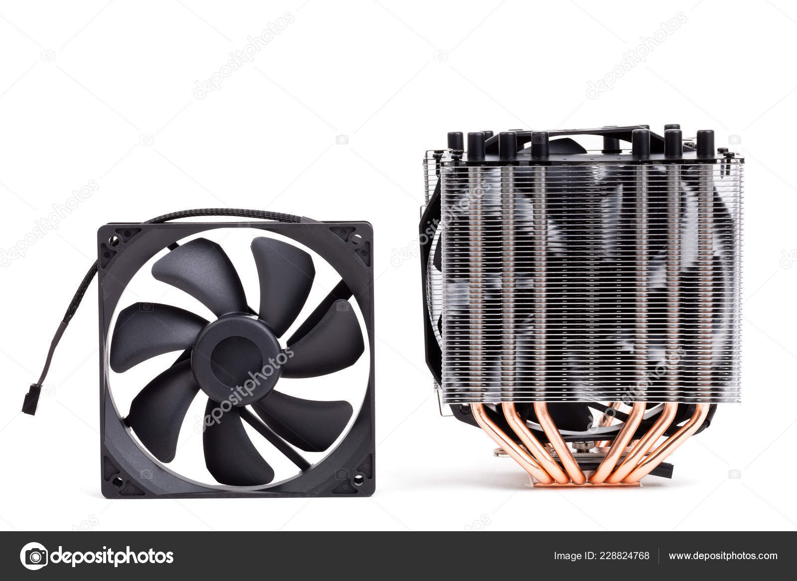 Cpu Cooler Heat Pipes Ventilator Fan Mew Processors 9Th Generation ...
