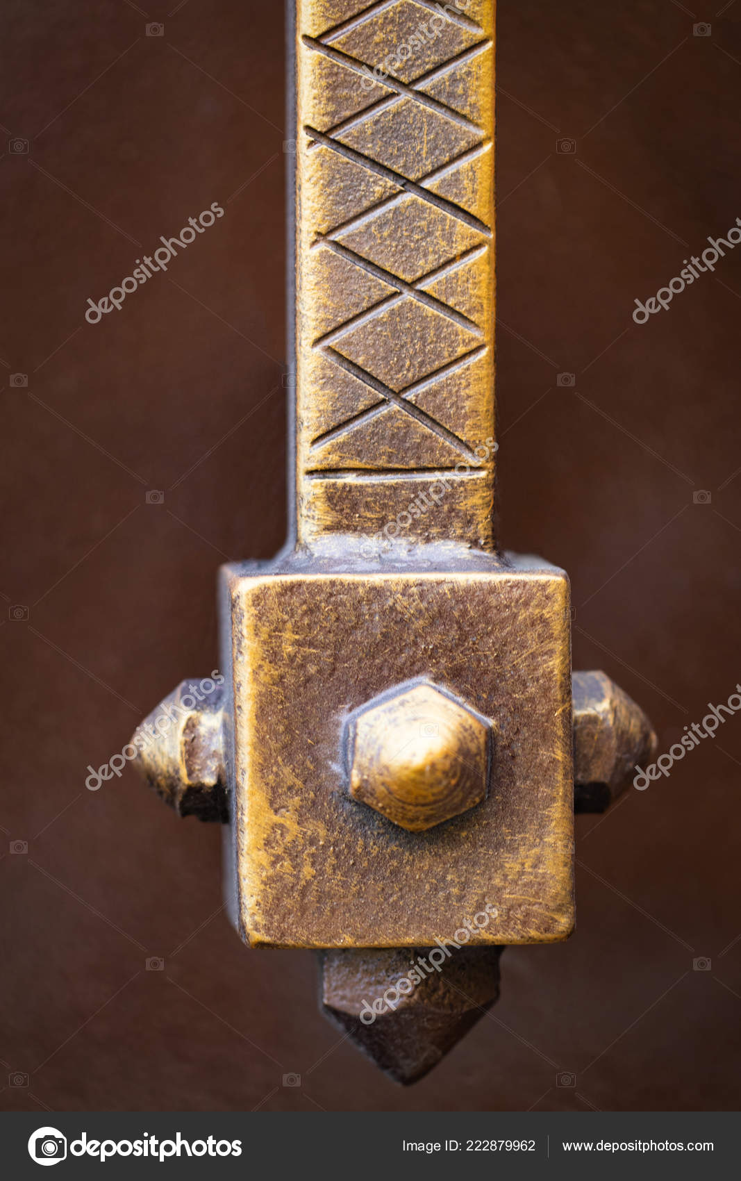 Wrought Iron Gates Ornamental Forging Forged Elements Close — Stock ...