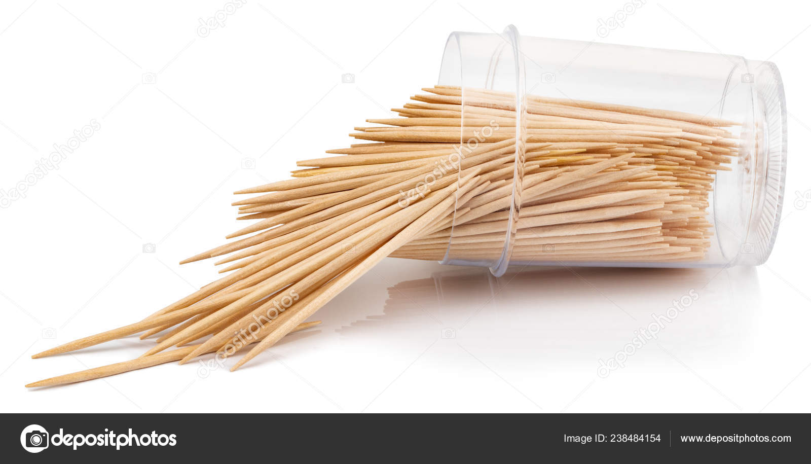 Toothpicks Box Isolated White Background Clipping Path Stock Photo by ...