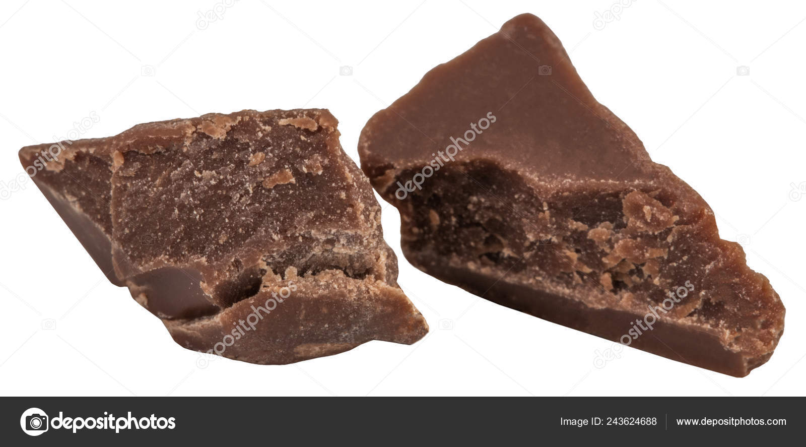 Broken Chocolate Pieces Isolated White Background Stock Photo by ©alex ...