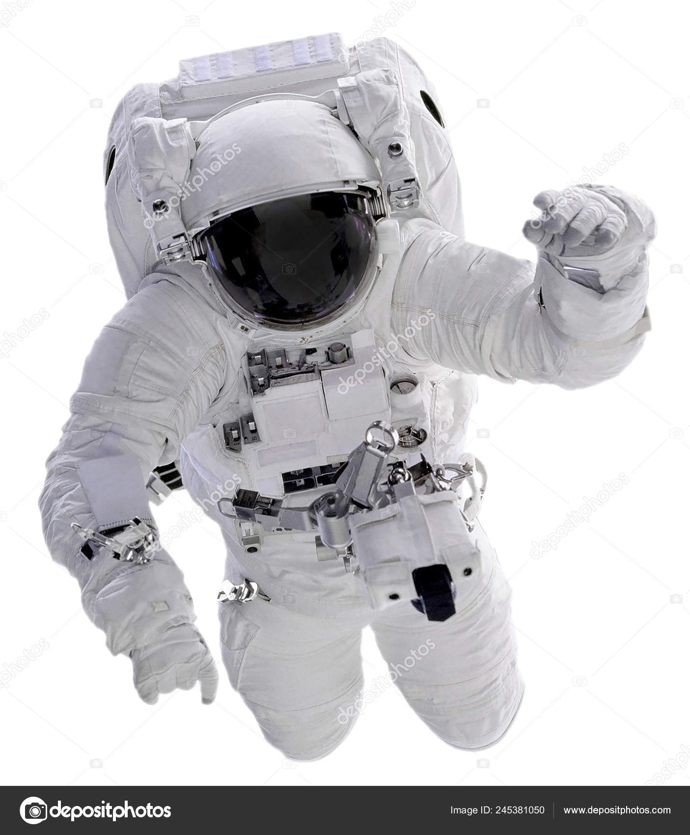 Astronaut Isolated White Background Clipping Path Elements Image ...