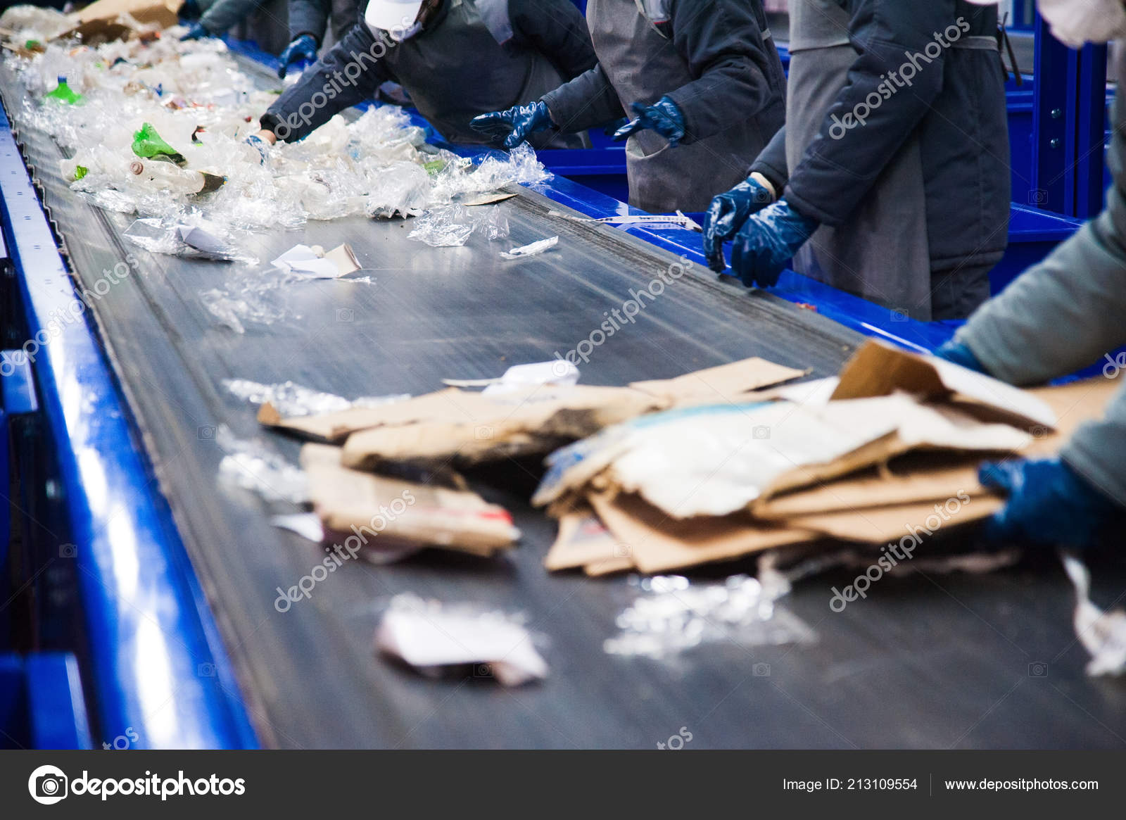 Waste Processing Plant Technological Process Recycling Storage Waste ...