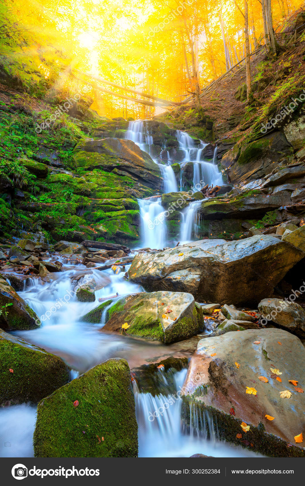 Colorful Waterfall Photography