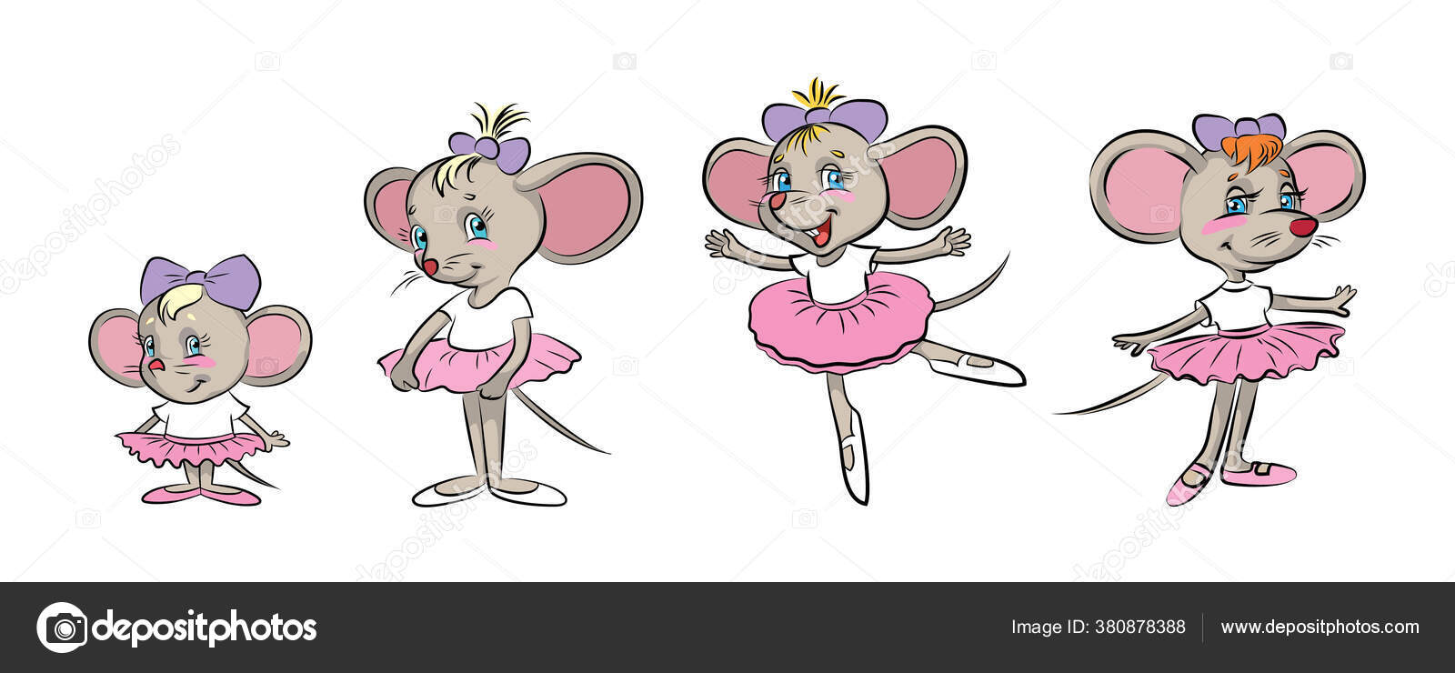 Four Funny Mice Drawing Vector Stock Vector by ©glaynsmarina68.gmail ...