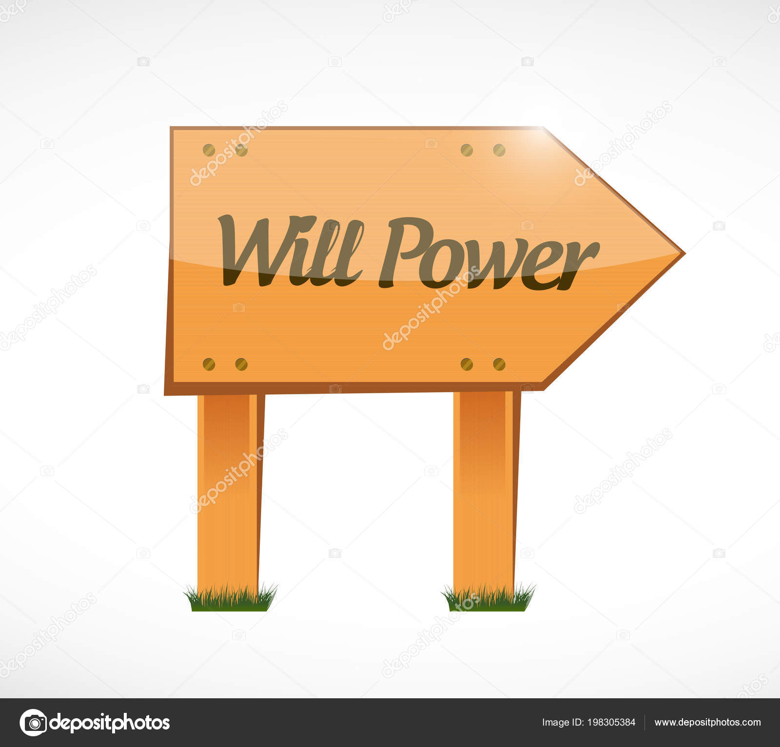 Power Sign Vector Illustration Isolated White Background Stock Photo by ...
