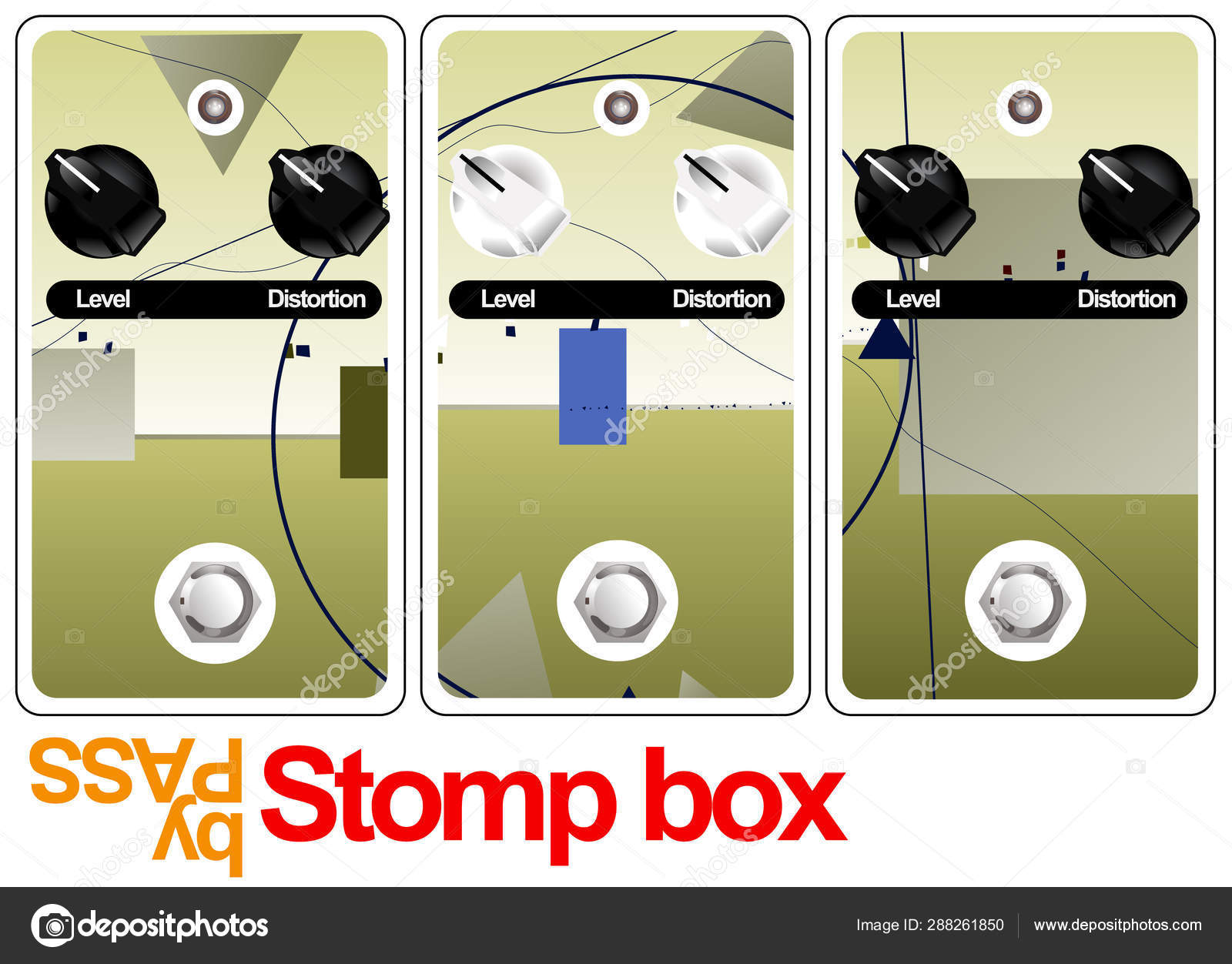 Stomp Box Design Abstract Artistic Background Stock Vector Image by ...