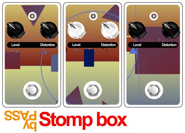 Stomp Box Design Abstract Artistic Background Stock Vector Image by ...