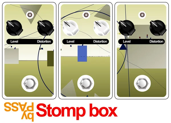 Stomp Box Design Abstract Artistic Background Stock Vector Image by ...