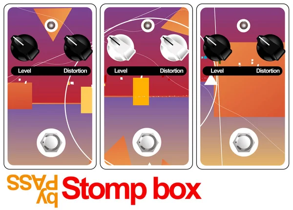 Stomp Box Design Abstract Artistic Background Stock Vector Image by ...