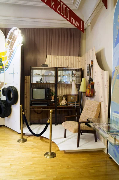 Traditional interior of typical soviet apartment – Stock Editorial ...