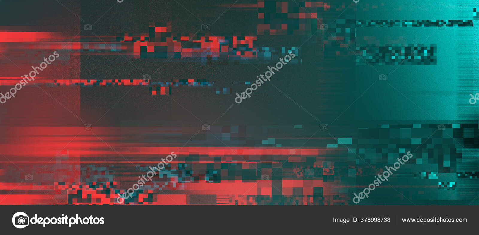 Digital Signal Damage Visualization Noise Glitch Effect Interference ...