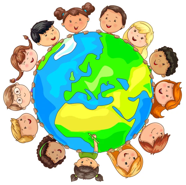 Kids around the world — Stock Vector © interactimages #9993640