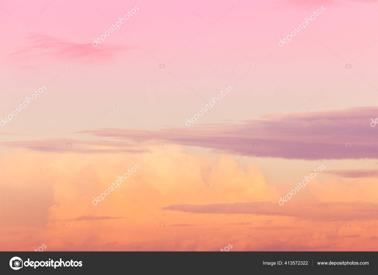 Orange Pink Sunset Sky