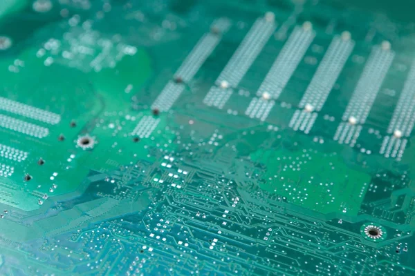 Full Frame Back View of Computer Motherboard Circuit - Stock Image ...