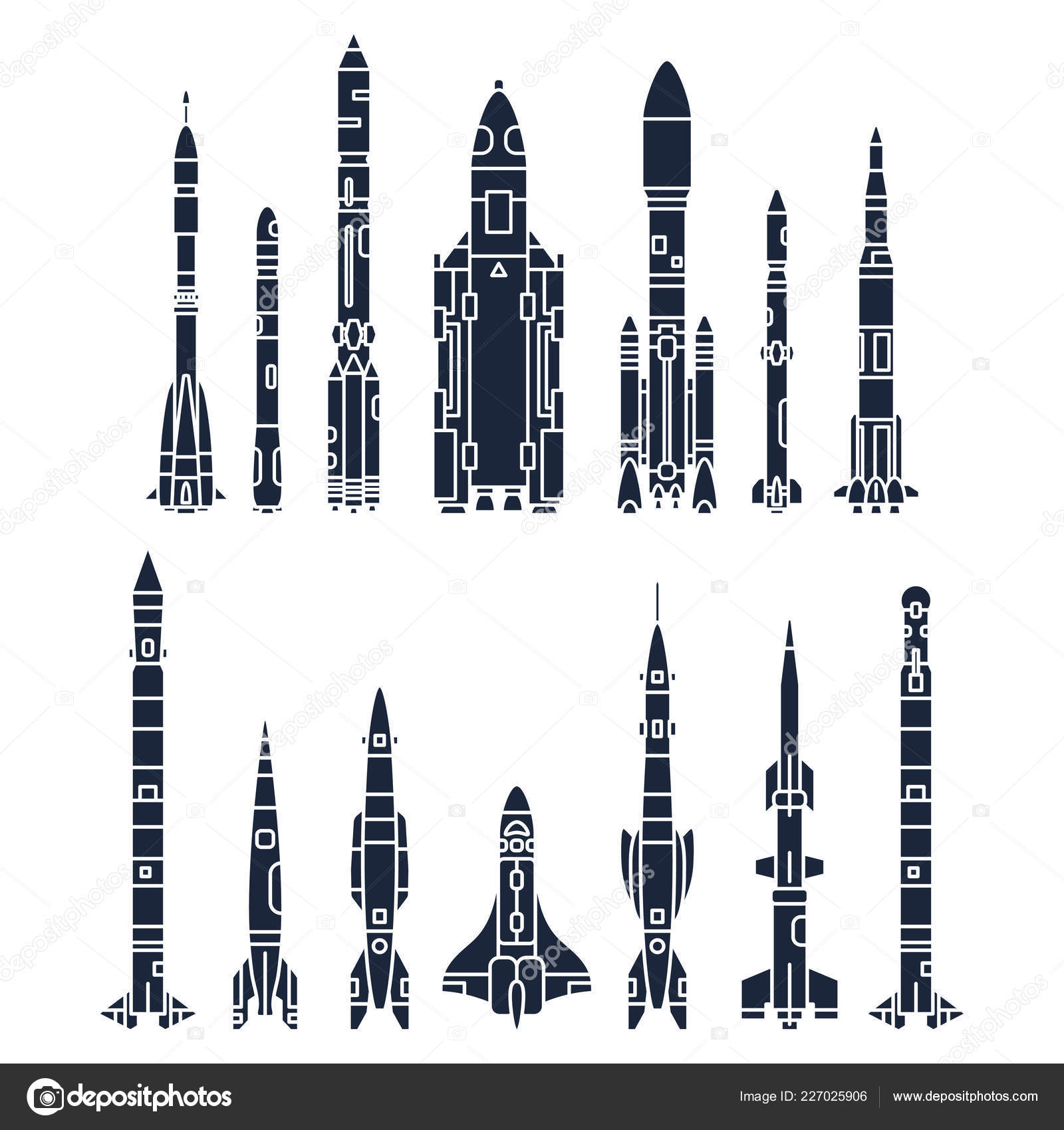 Space Rocket Silhouette