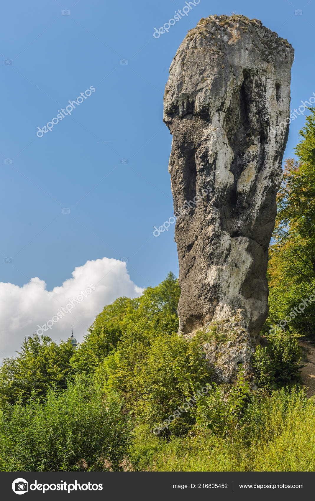 Limestone Monadnock Rock Called Maczuga Herkuklesa Hercules Cudgel ...