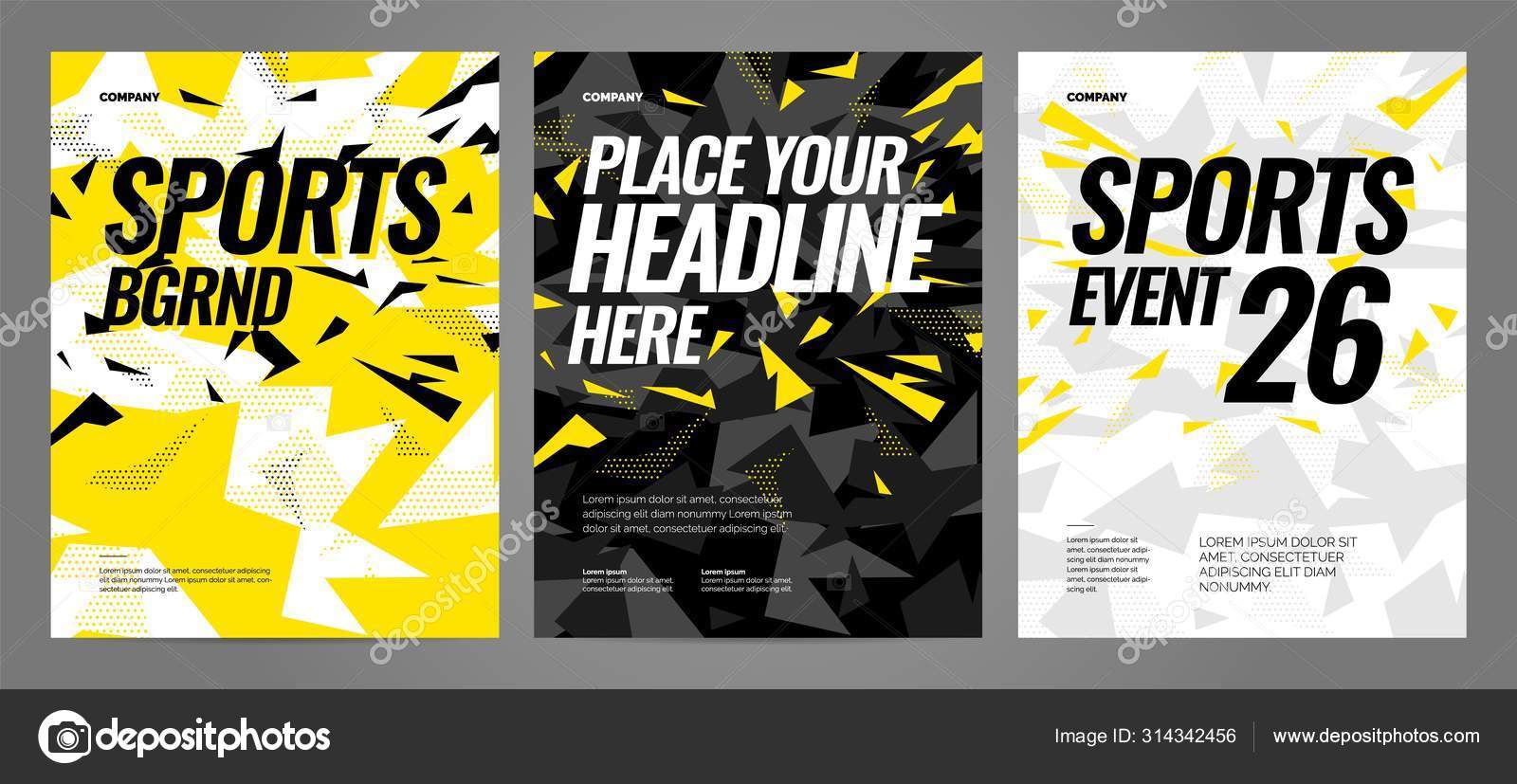 Layout design template for sport event, tournament or competition ...
