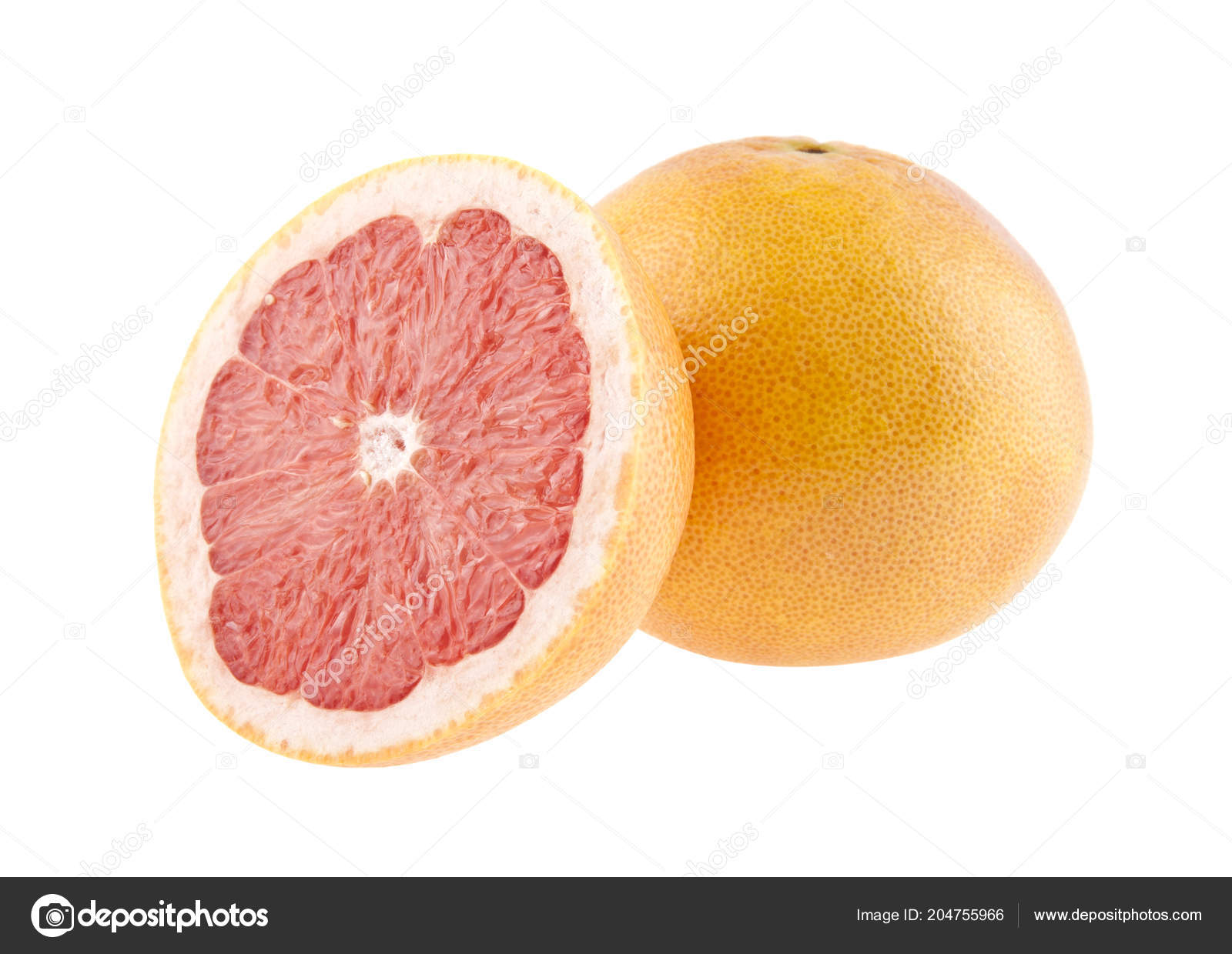 Grapefruit Isolated White Background Stock Photo by ©valzan 204755966
