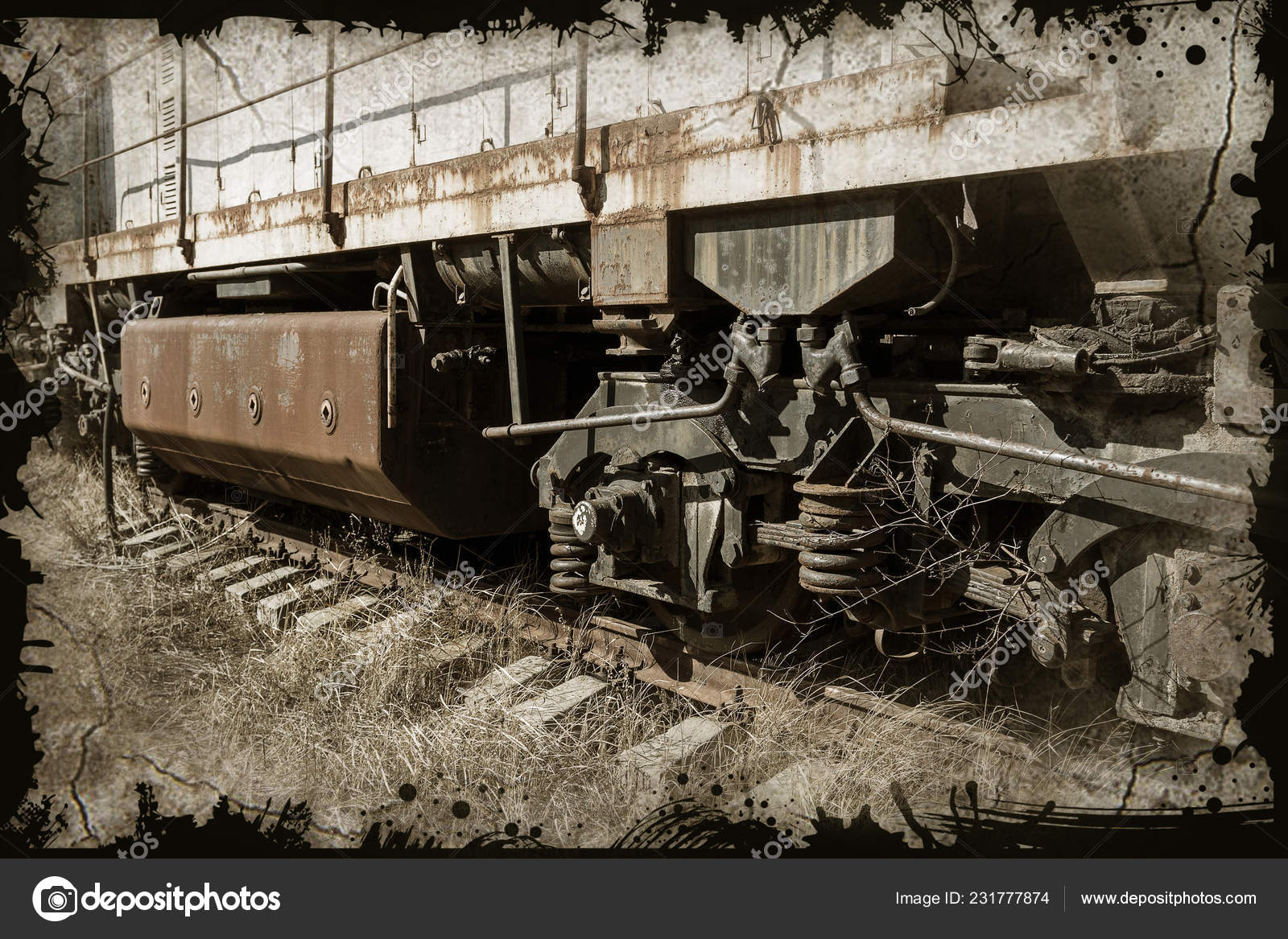 Old Rusty Train Locomotive Thrown Exclusion Zone Chernobyl Zone High ...