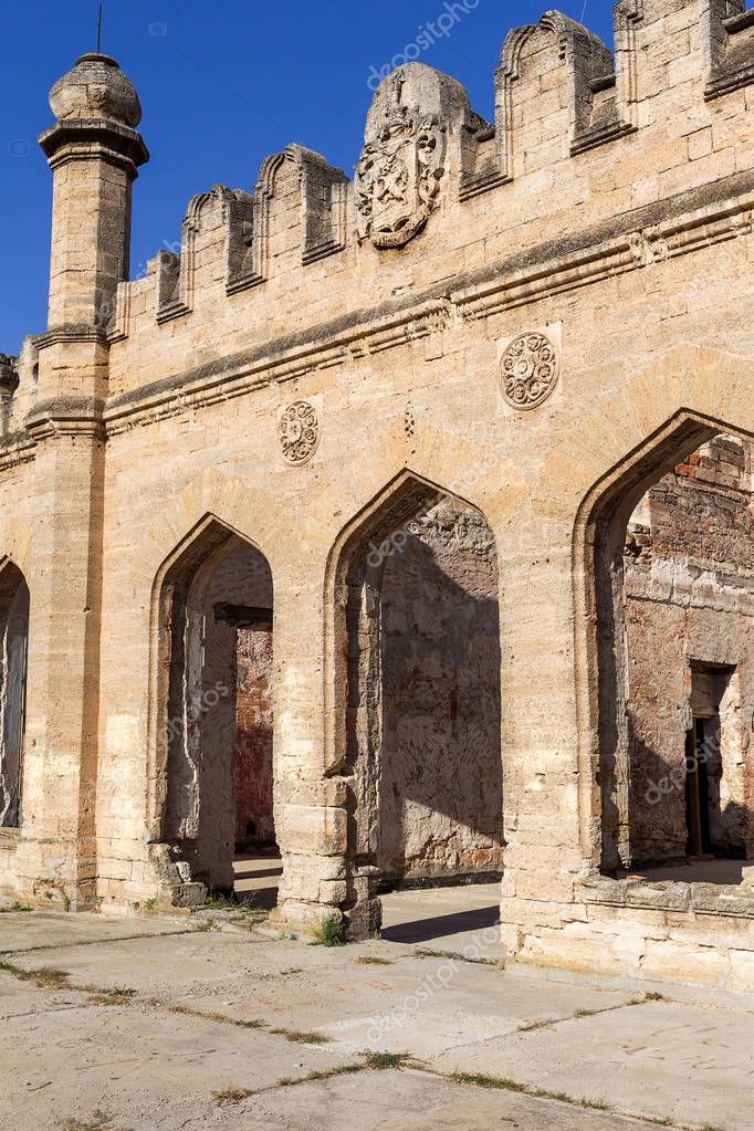 Detalle de diseño escultórico del antiguo edificio de estilo barroco ...