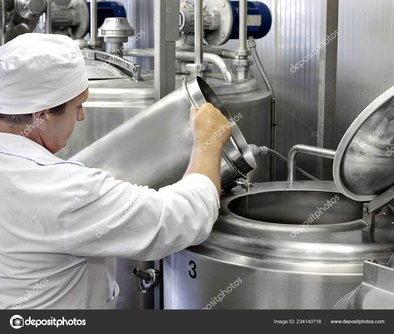 Worker Modern Milk Factory — Stock Editorial Photo © ALesik #234140718