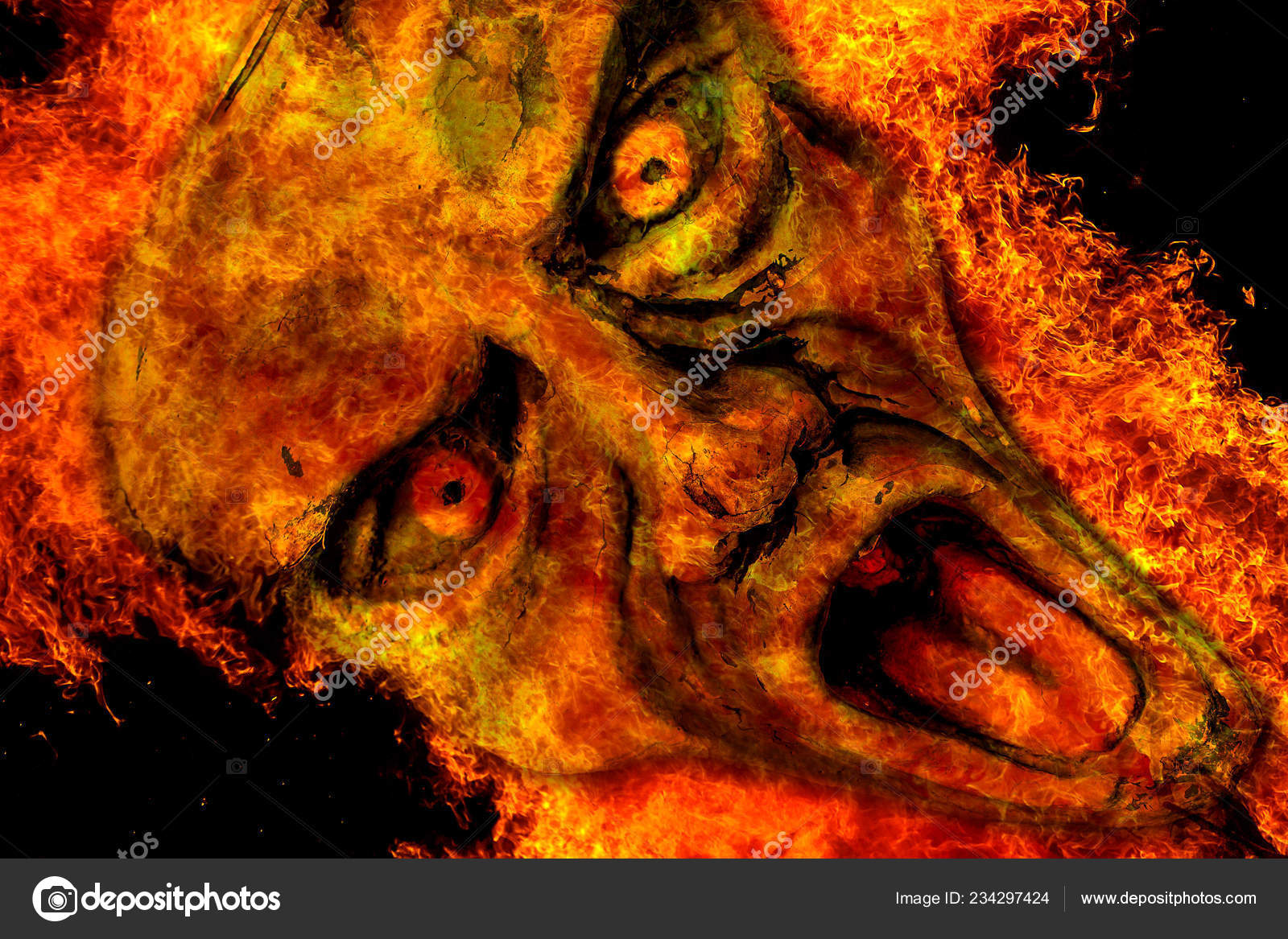 Burning Abstract Image Angel Death Termination Mephistopheles Ghosts ...