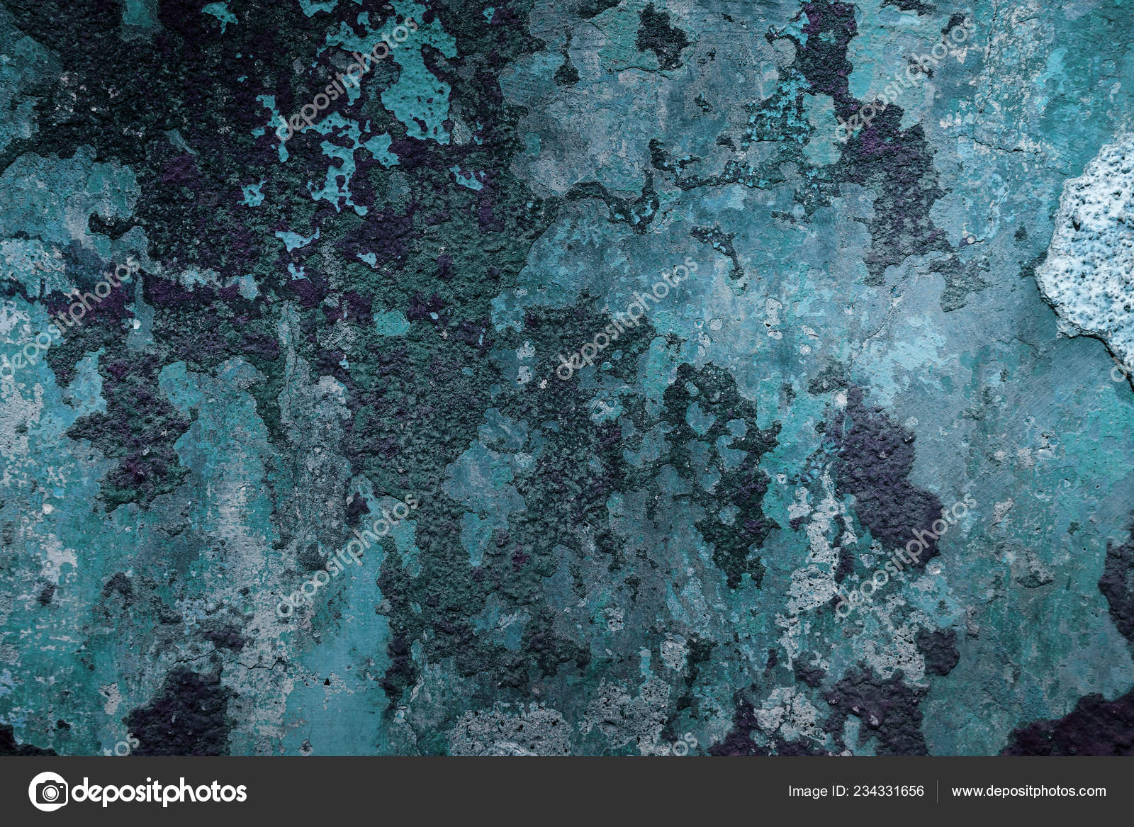 Old Art Texture Plaster Brick Wall Painted Bad Scratched Surface ...