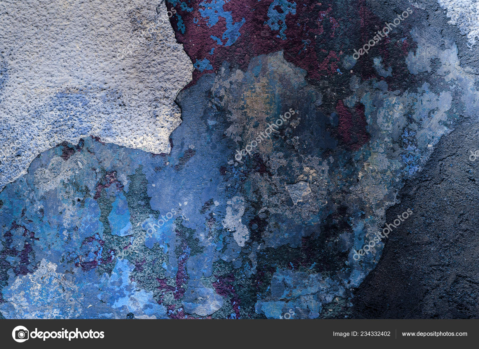 Old Art Texture Plaster Brick Wall Painted Bad Scratched Surface — Free ...