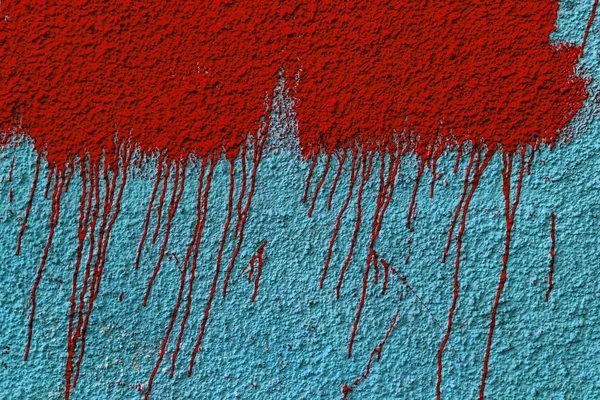 Brick Wall Paint Drip Wallpaper