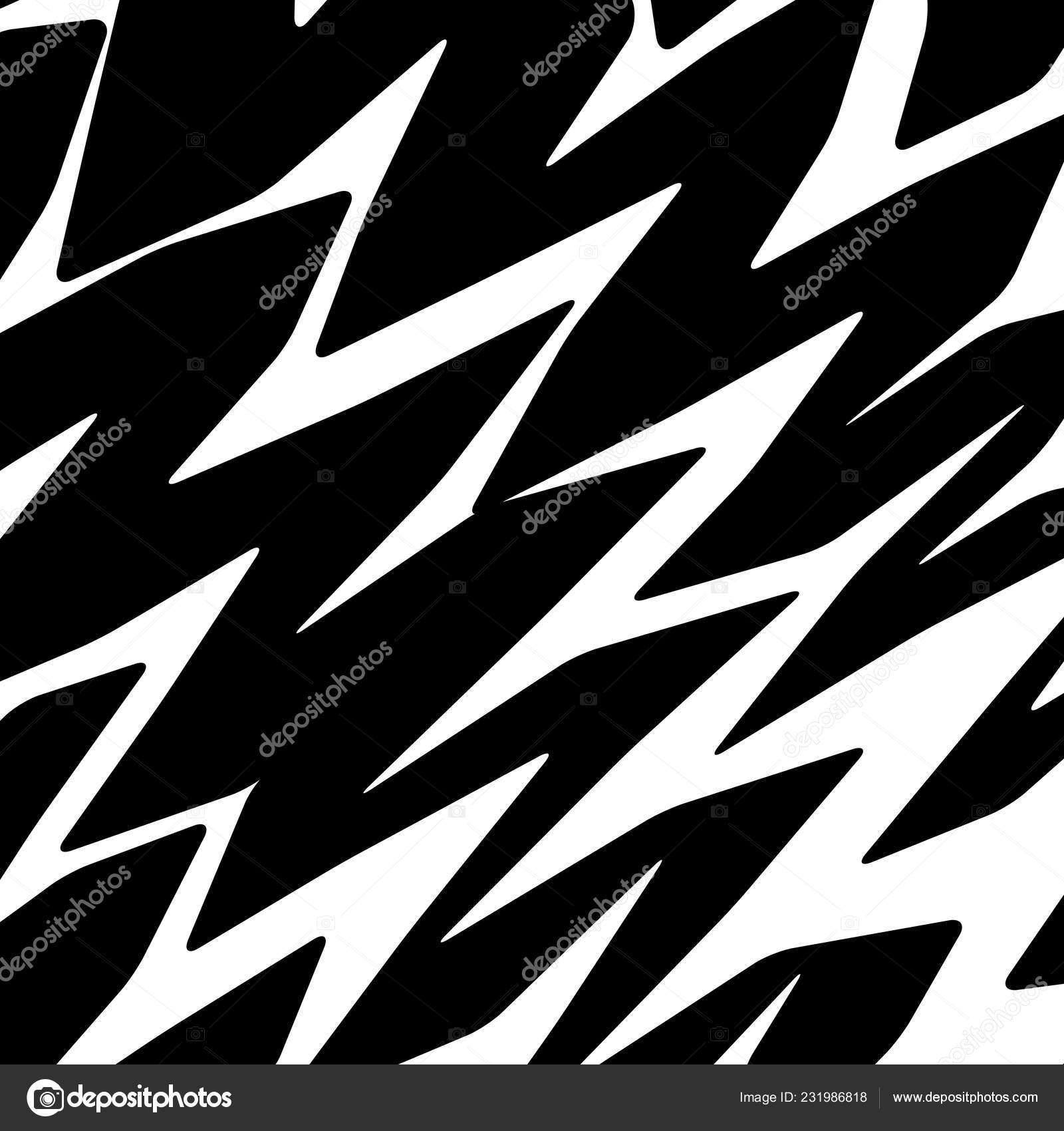 Geometric Simple Zigzag Print, Wave Pattern Stock Vector by ...