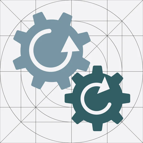 Gear Simple Vector Icon, Cog Wheel Pictogram, Settings Symbol, Engine ...