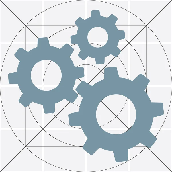 Gear Simple Vector Icon, Cog Wheel Pictogram, Settings Symbol, Engine ...