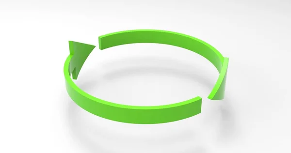 Green Eco Recycle Arrows Recycled Icon Rotation Cycle Symbol Arrows ...