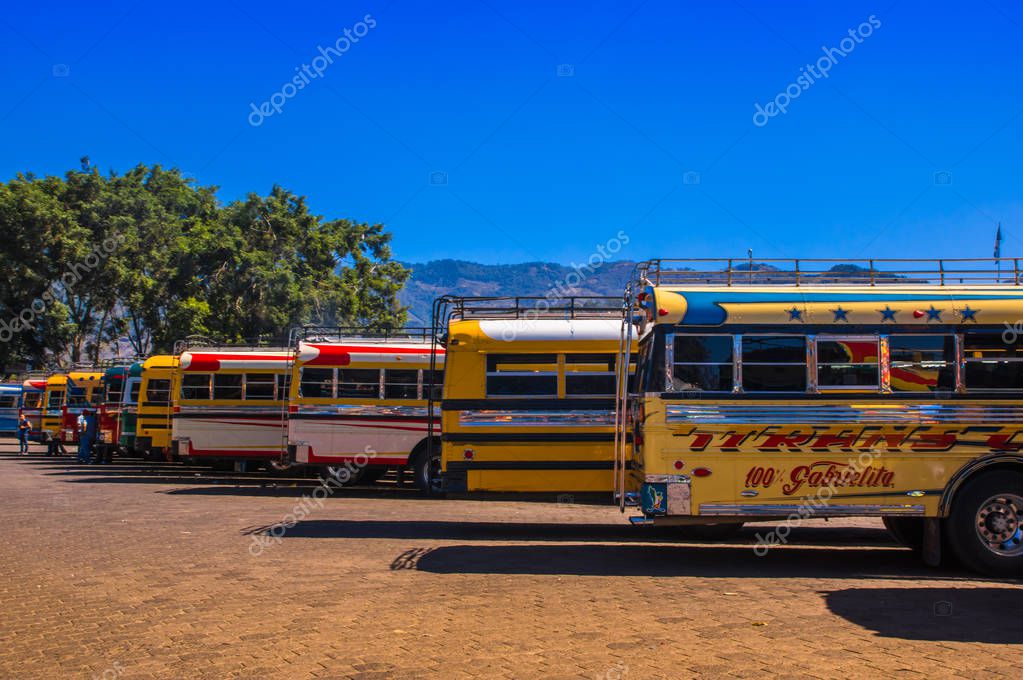 Ciudad de Guatemala, Guatemala, 25 de abril de 2018: Antigua estación ...