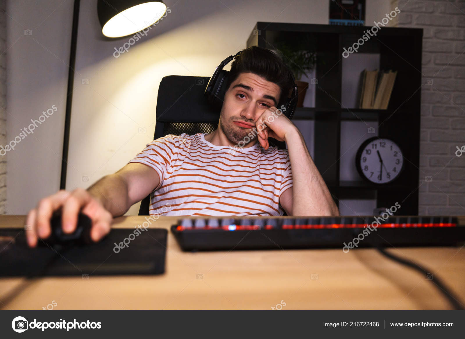 Bored Person Computer