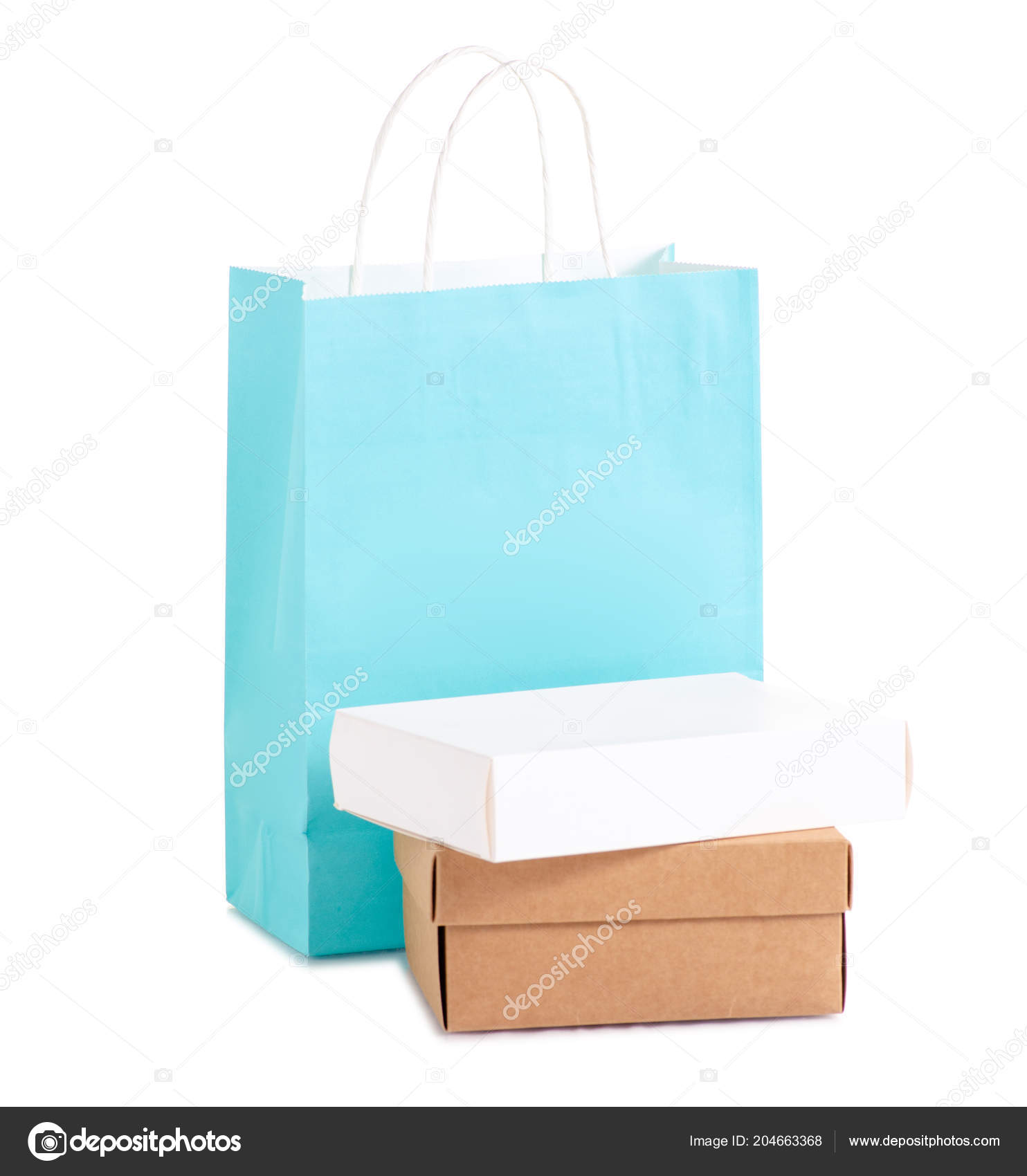 The boxes and paper bag package ⬇ Stock Photo, Image by © Evgenyjs1 ...