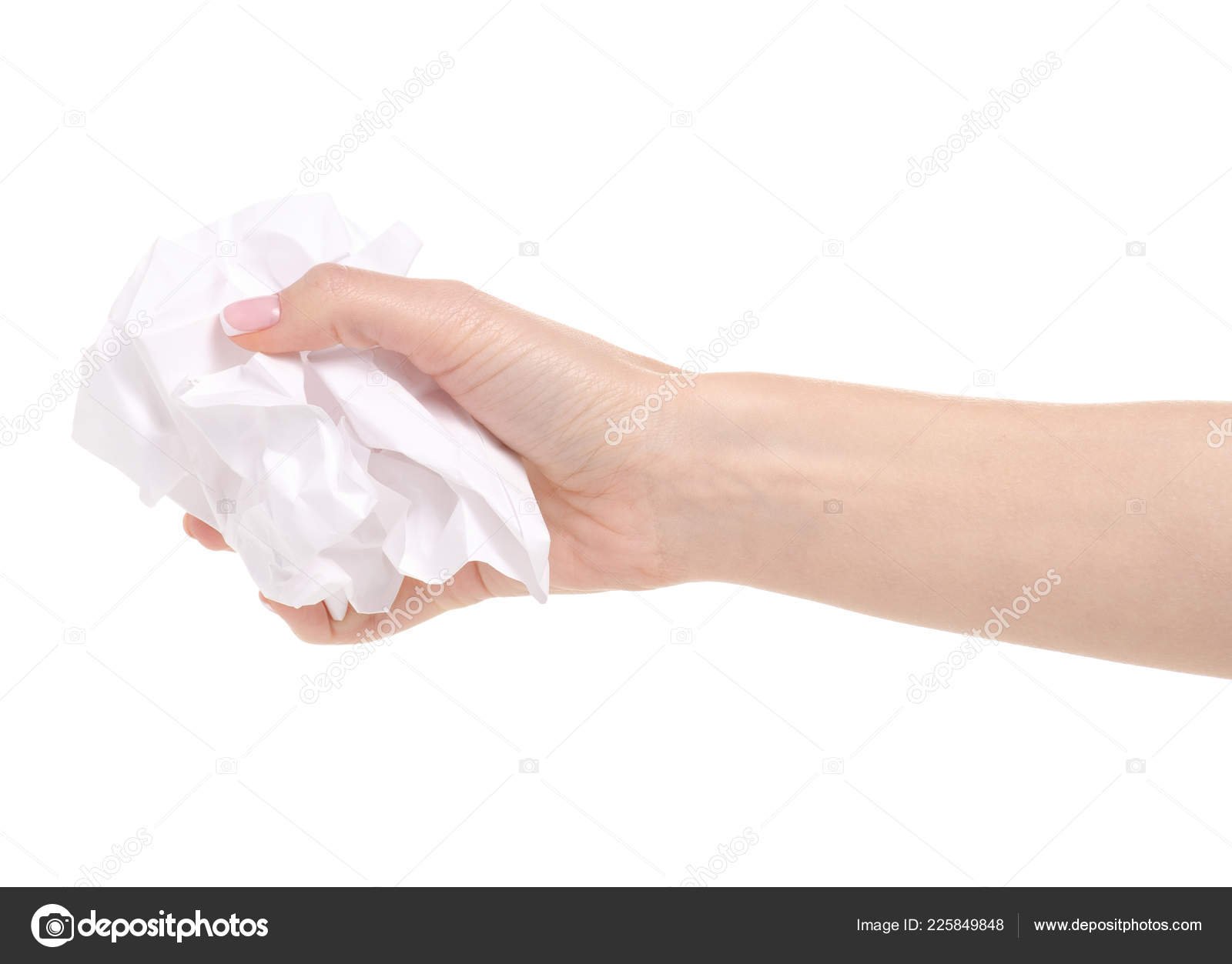 Crumpled sheet in hand Stock Photo by ©Evgenyjs1 225849848