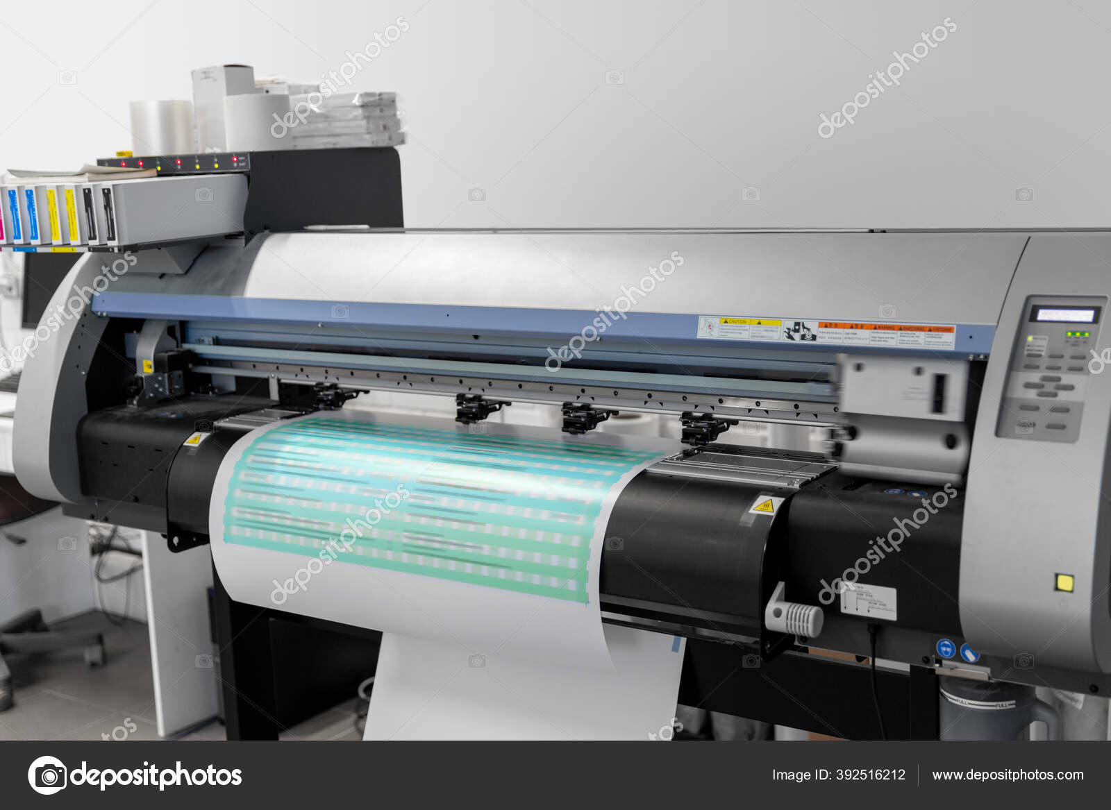 Large format printer in printing house — Stock Photo © Syda_Productions ...