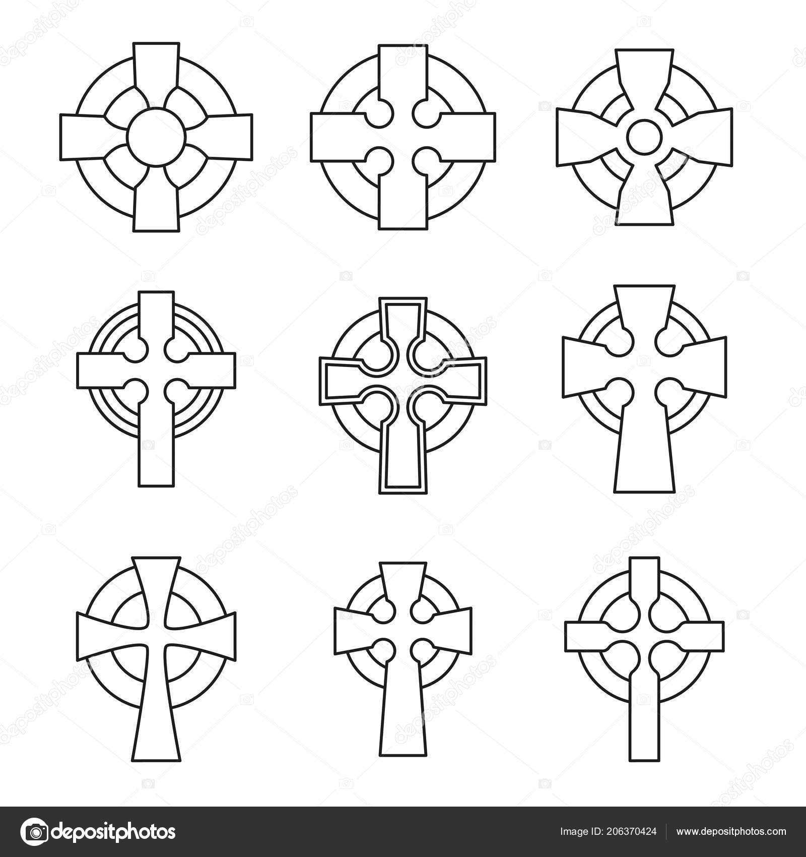 Cool Celtic Cross Outline