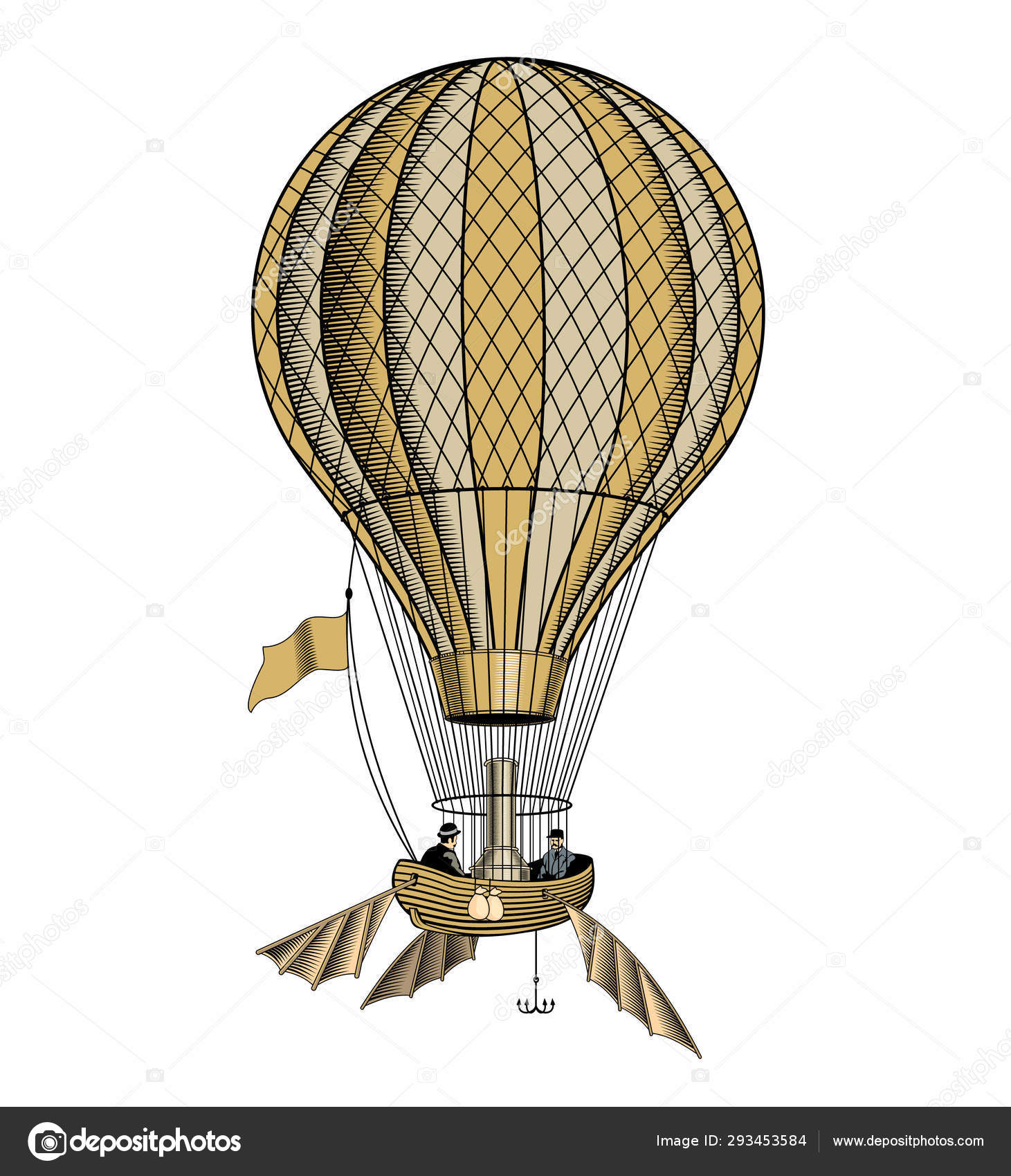 Vintage Hot Air Balloon Photography