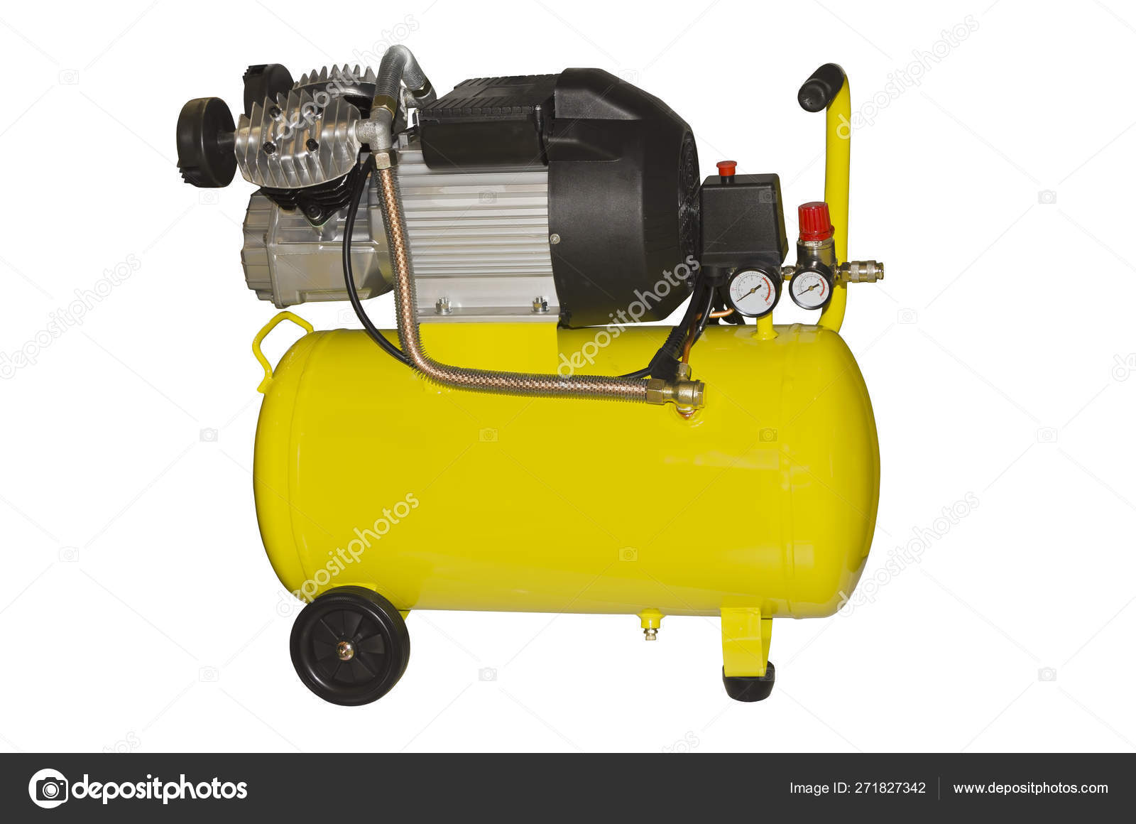 Air Compressor Isolated White Background Stock Photo by ©stefan77 271827342