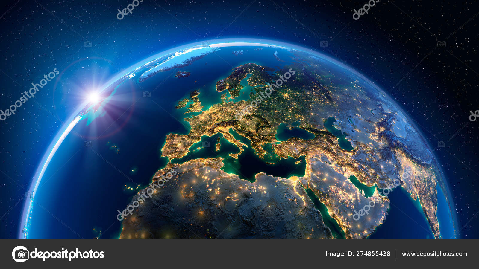 Nasa Earth At Night Wallpaper