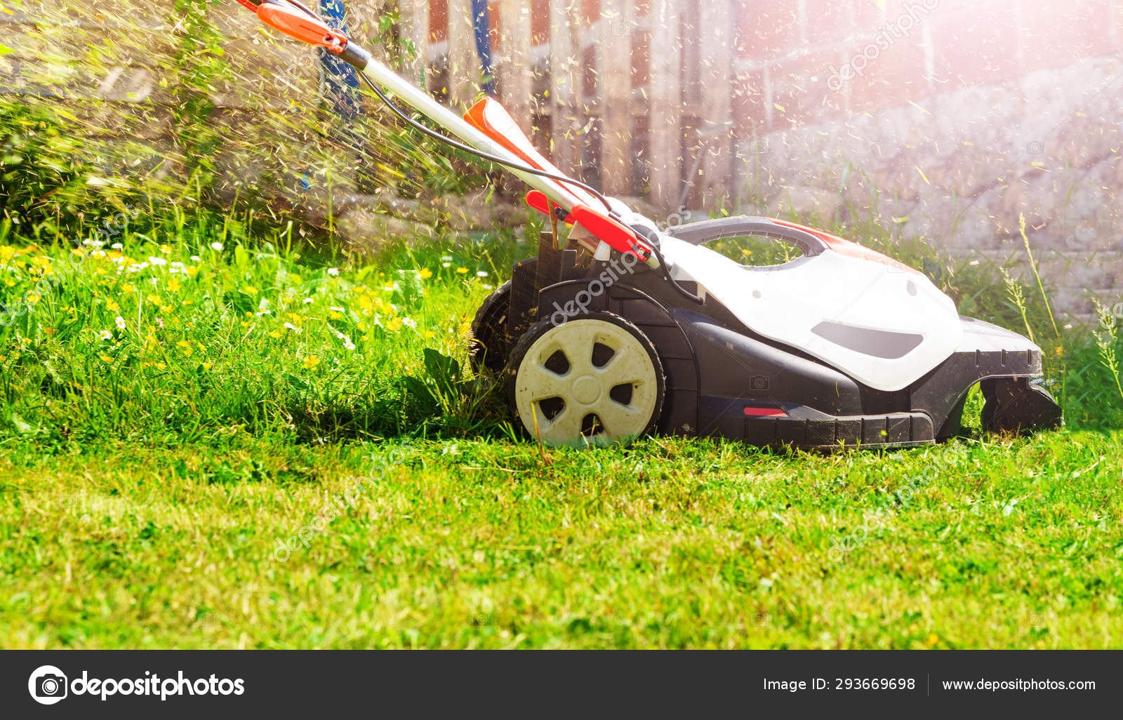 Push Mower Side View