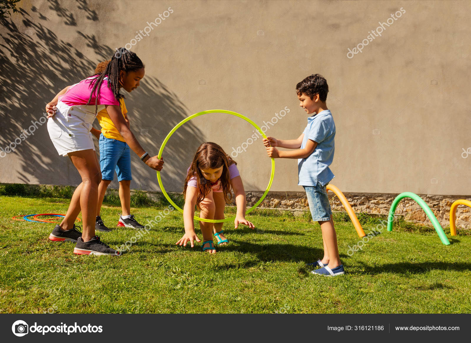 Hula Hoop Relay Team
