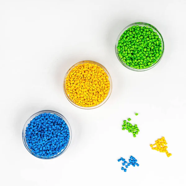 Polymeric dye. Colorant for plastics. Pigment in the granules. Stock ...