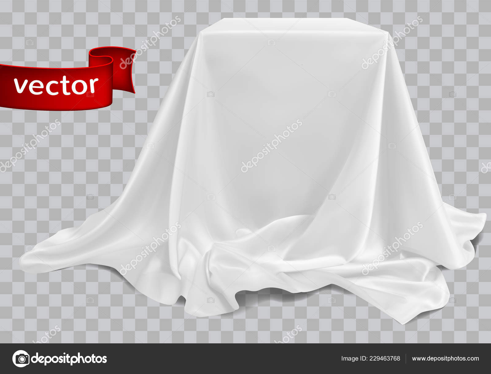 White Draped Cloth