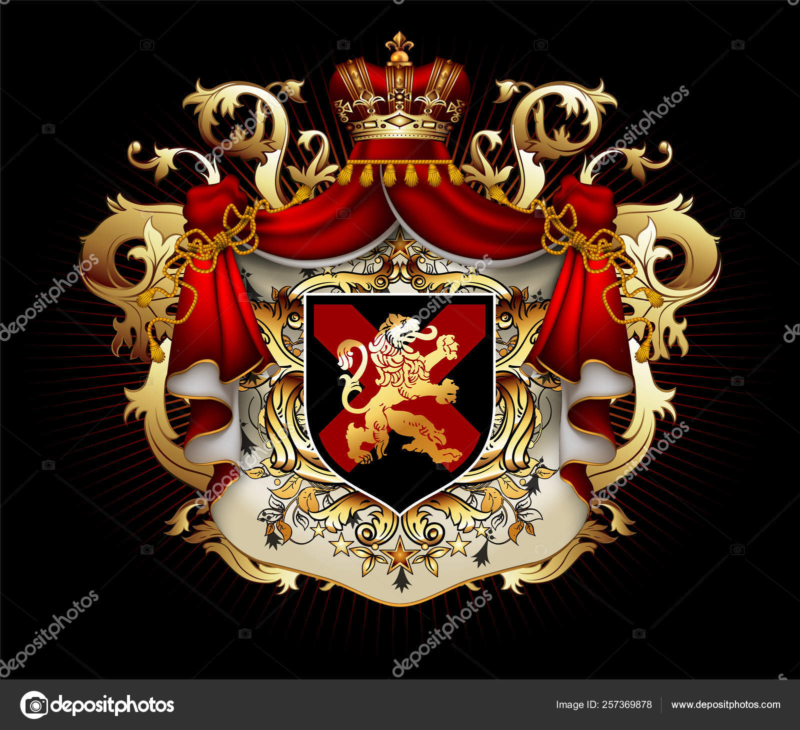 Coat Of Arms Mantle Gold