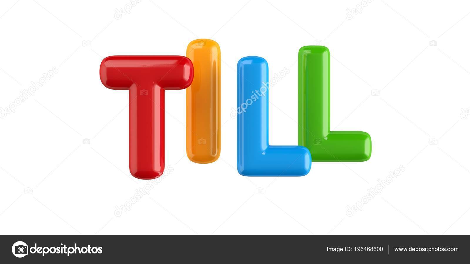 Isolated colorfull 3d Kid Name balloon font Till Stock Photo by ...