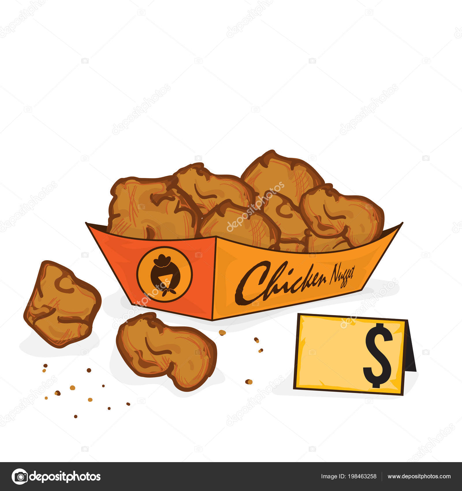 Fried Chicken Illustration