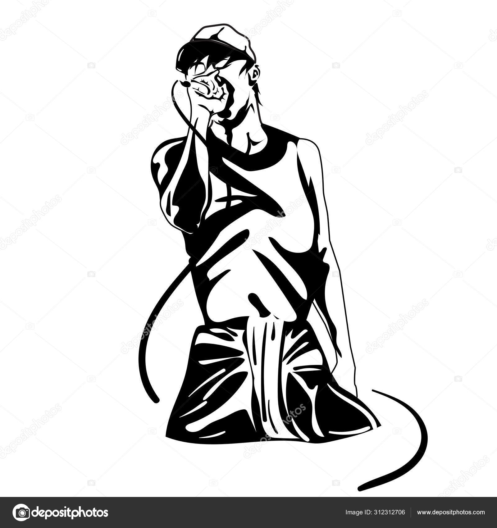 Singer Man Music Graphic Action Band Stock Vector Image by ©foontntd ...